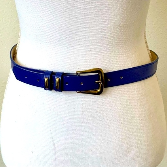Accessories | Indigo Thin Belt 8 | Poshmark
